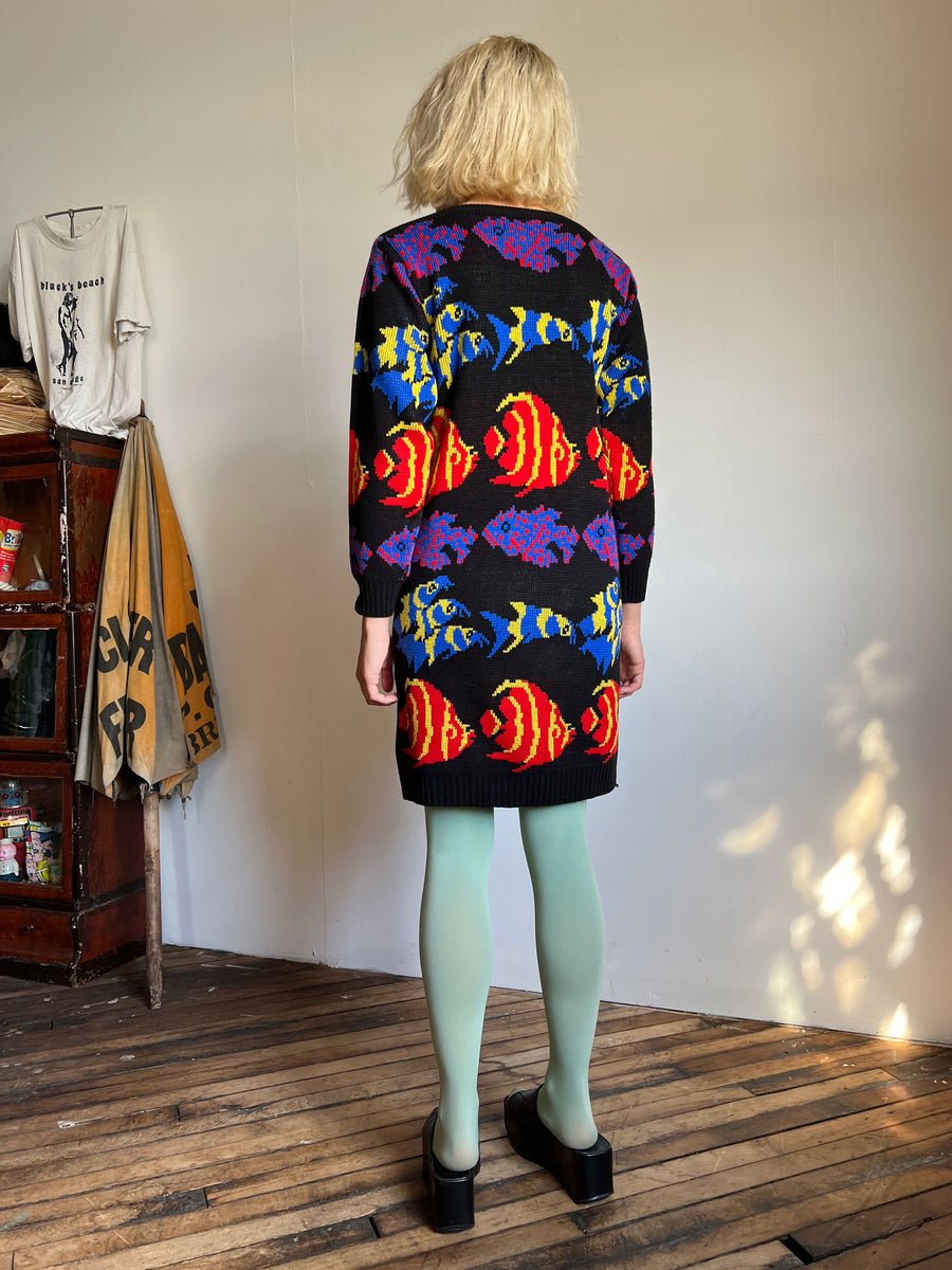 Vintage 1980's Tropical Fish Dress – Thief Island Vintage