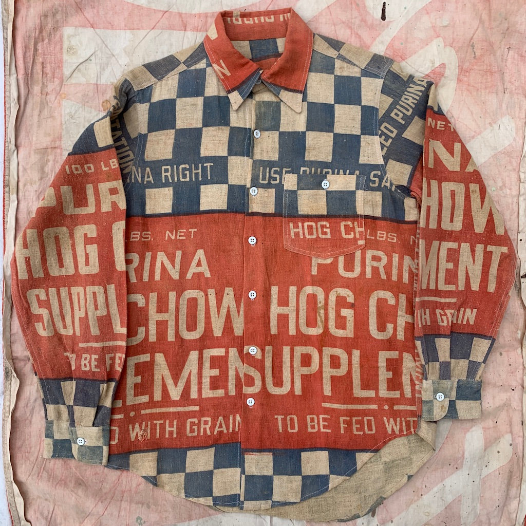1930's Hog Chow Button Up – Thief Island Vintage